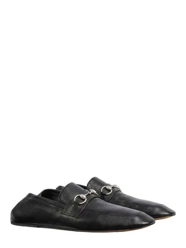 Gucci Horsebit Detailed Loafers - Black