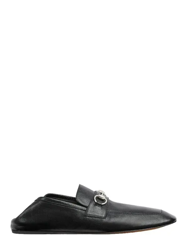 Gucci Horsebit Detailed Loafers - Black