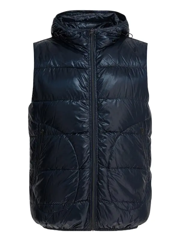 Herno Hooded Quilted Gilet - Black