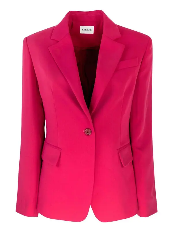 P.a.r.o.s.h Single-breasted Blazer - Fuchsia Pink