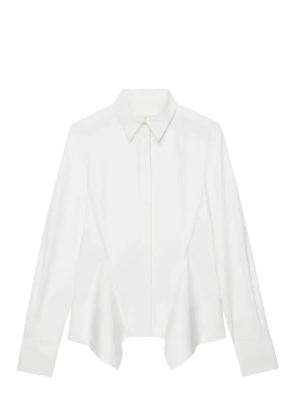 Givenchy Cut-out Detail Fitted Shirt - White