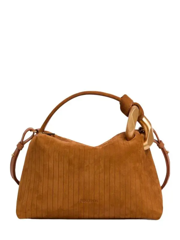 J.W.ANDERSON Small Suede Tote Bag - Caramel Color