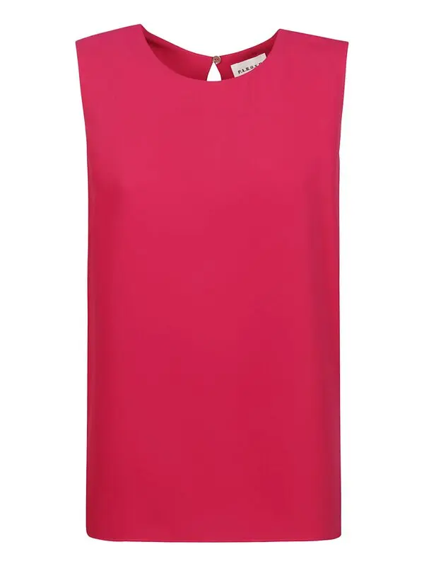 P.a.r.o.s.h Crewneck Vest With Back Slits - Red
