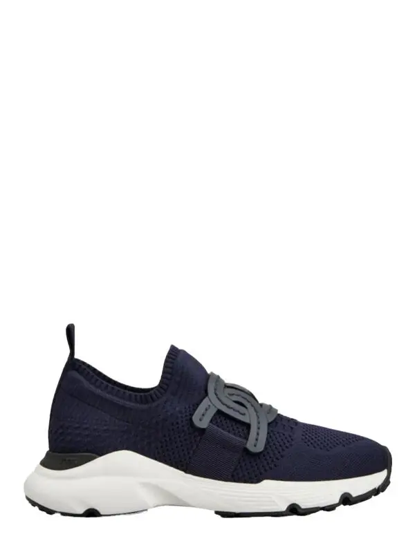 TOD'S Kate Slip-on Sneakers With Leather Chain Detail - Blue