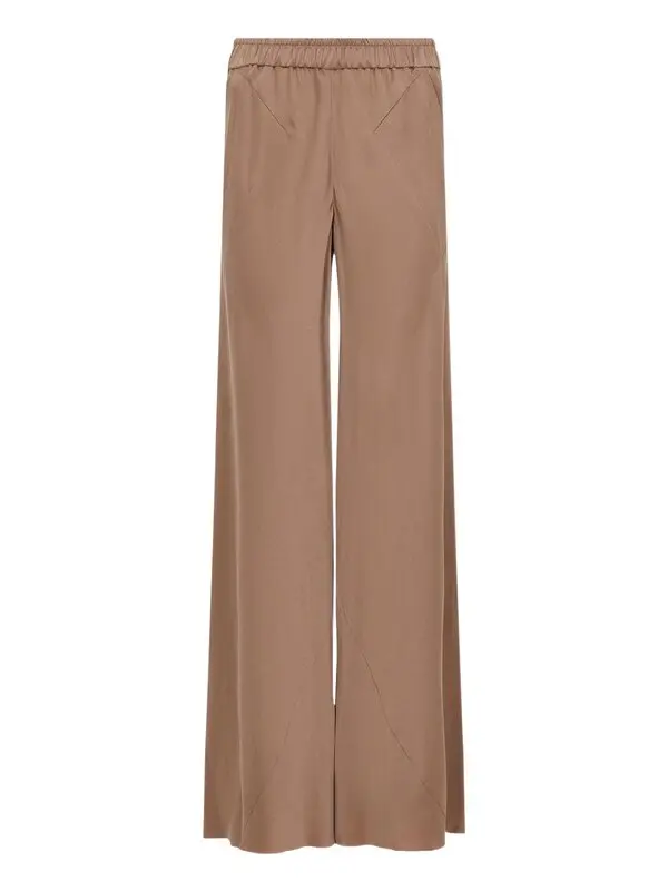 Giorgio Armani Wide Leg Palazzo Pants - Brown