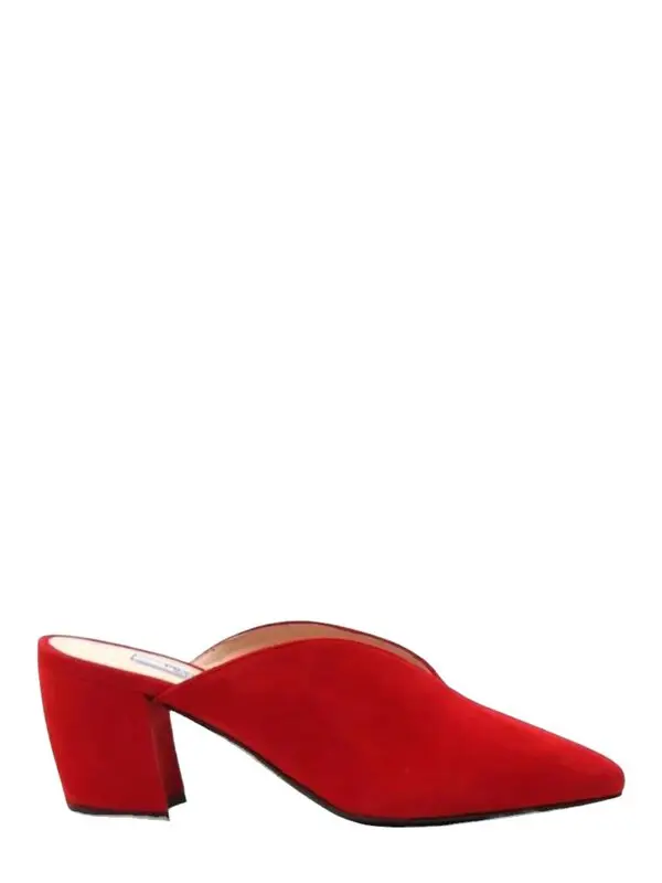 Prada Muller Heeled Mules - Red