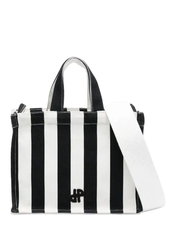 PATOU Striped Everyday Tote Bag - White