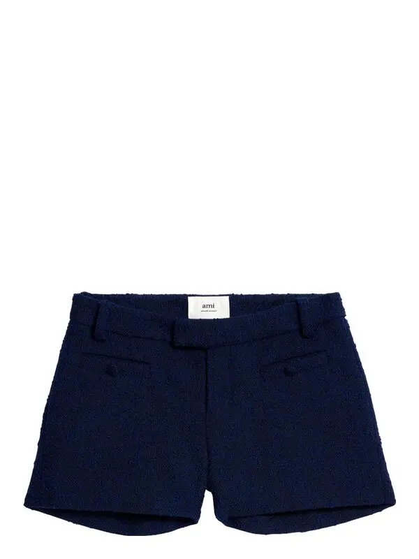 Ami Tweed Tailored Shorts - Blue
