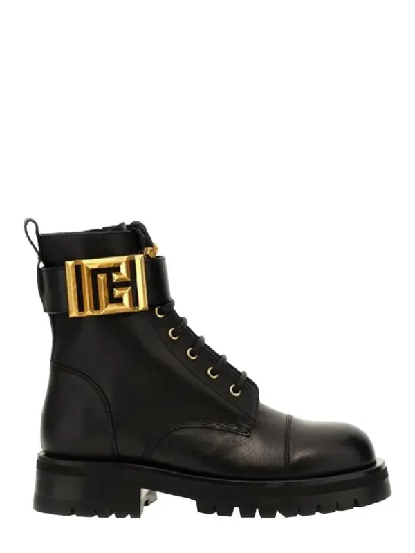 Balmain Romy Combat Boots - Black