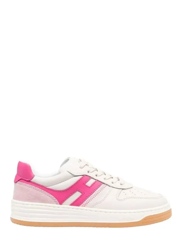 Hogan Round Toe Lace-up Sneakers - Multicolor