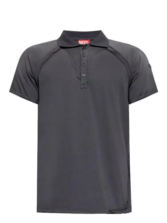 DIESEL® Distressed Embroidered T-shirt - Grey