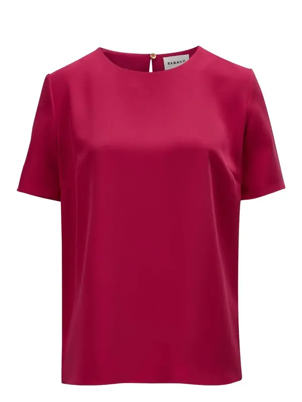 P.a.r.o.s.h Crew Neck Blouse - Red