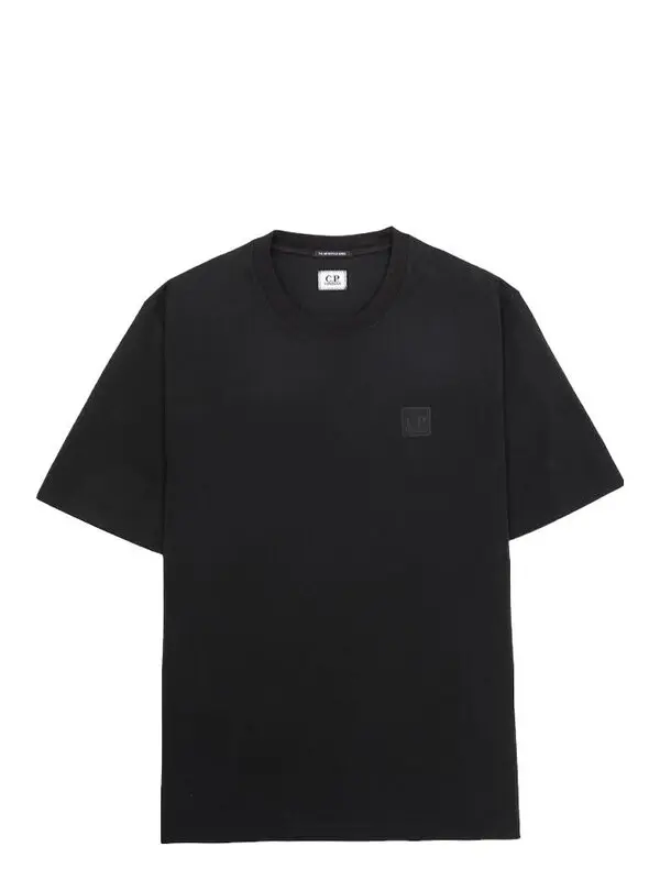 C.P. COMPANY Rubberised Logo-print T-shirt - Black