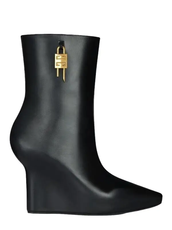 Givenchy G-lock Wedge Boots - Black