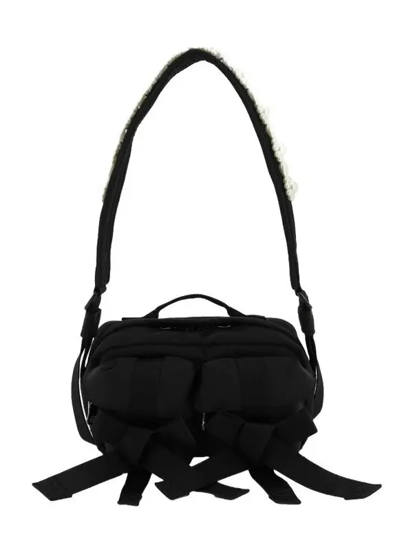 Simone Rocha Embellished Bow Detail Tote Bag - Black