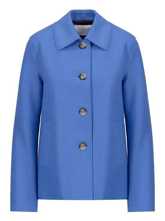 Harris Wharf London Virgin Wool Jacket - Sky-blue