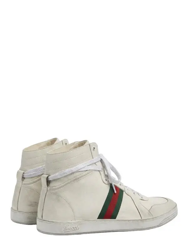 Gucci Stretch High-top Sneakers - White