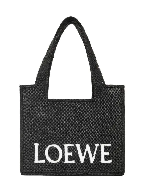 Loewe Font Medium Tote Bag - Black