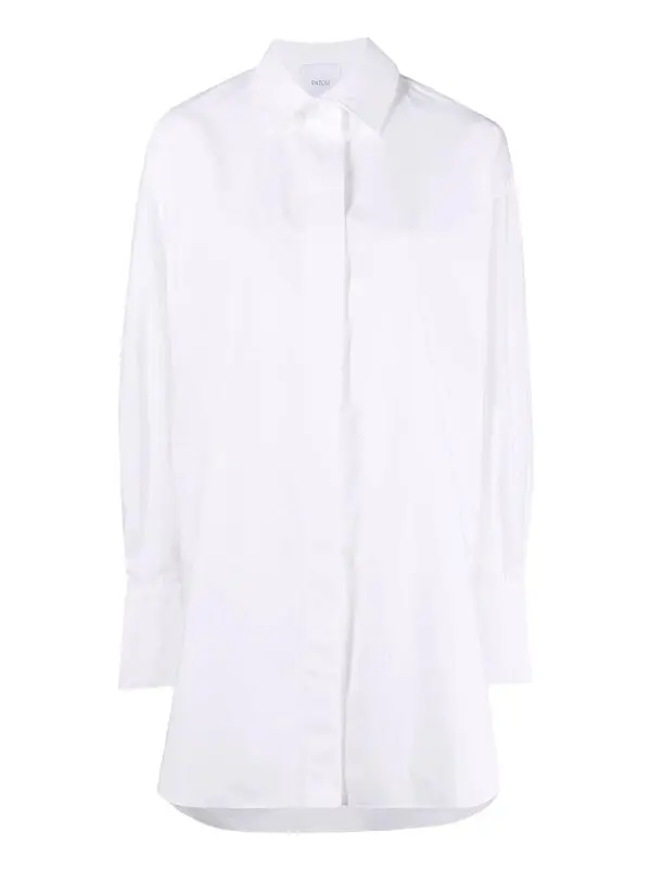 PATOU Logo-print Long Sleeve Shirt - White