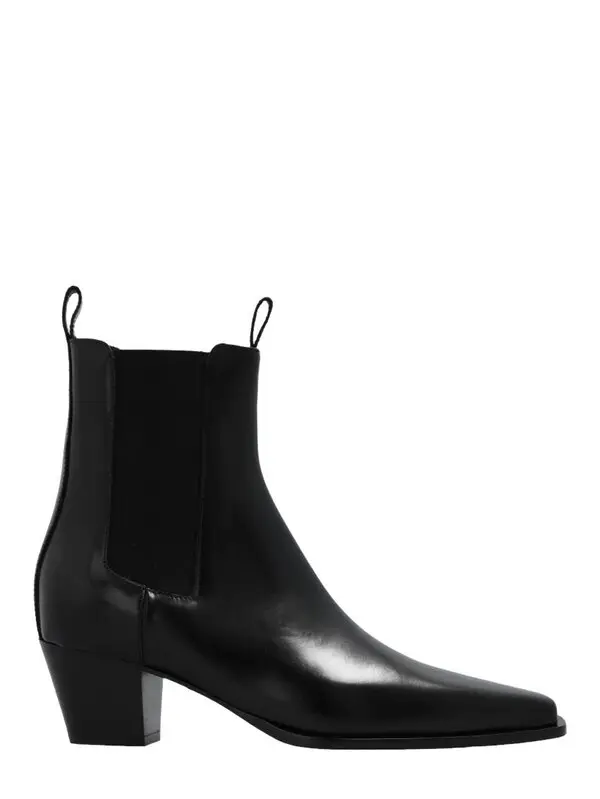 TOTEME The City Pointed-toe Chelsea Boots - Black