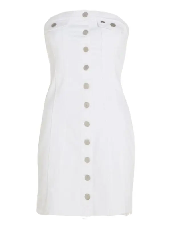 Tommy Hilfiger Sleeveless Denim Mini Dress - Denim Color