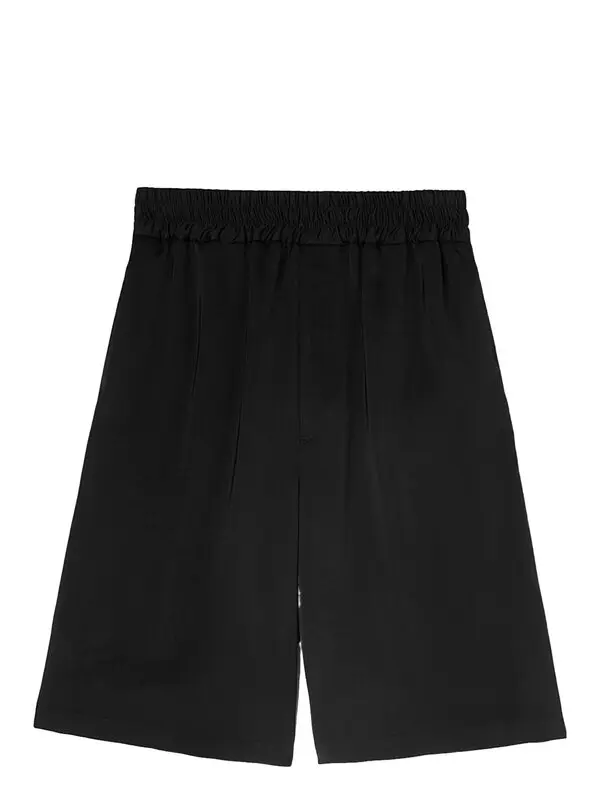 JIL SANDER High-waisted Knee-length Shorts - Black