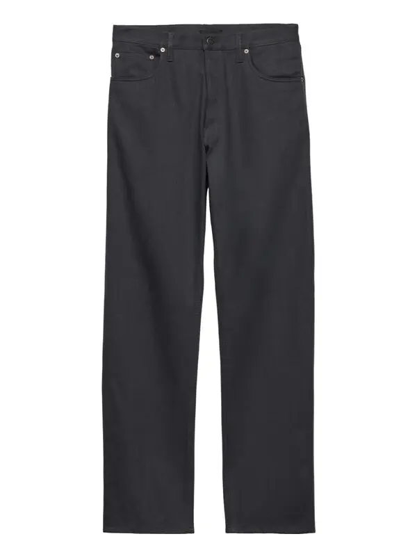 Prada Regular Raw Denim Jeans - Black