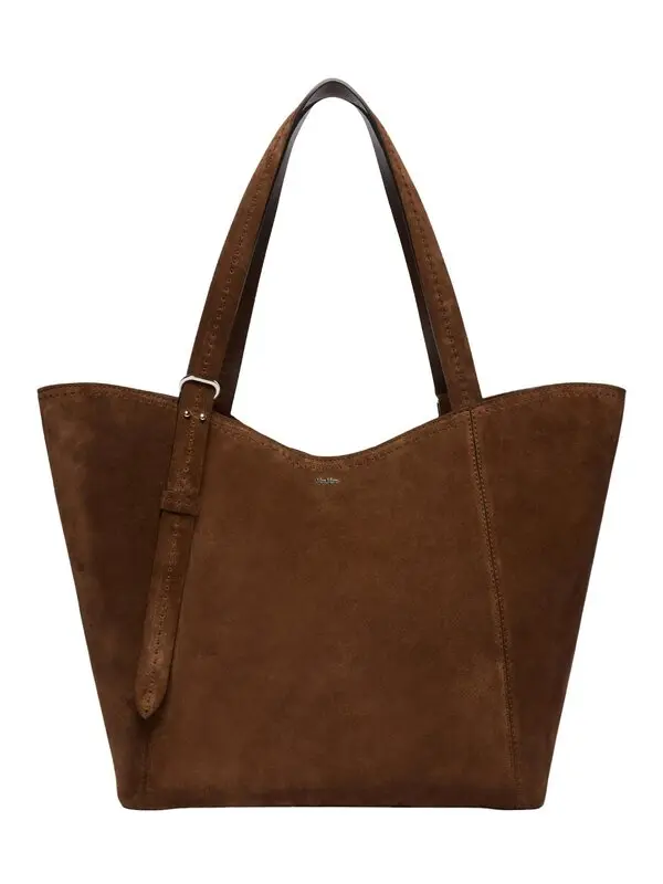 Max Mara Split Leather Archetipo Handbag - Brown
