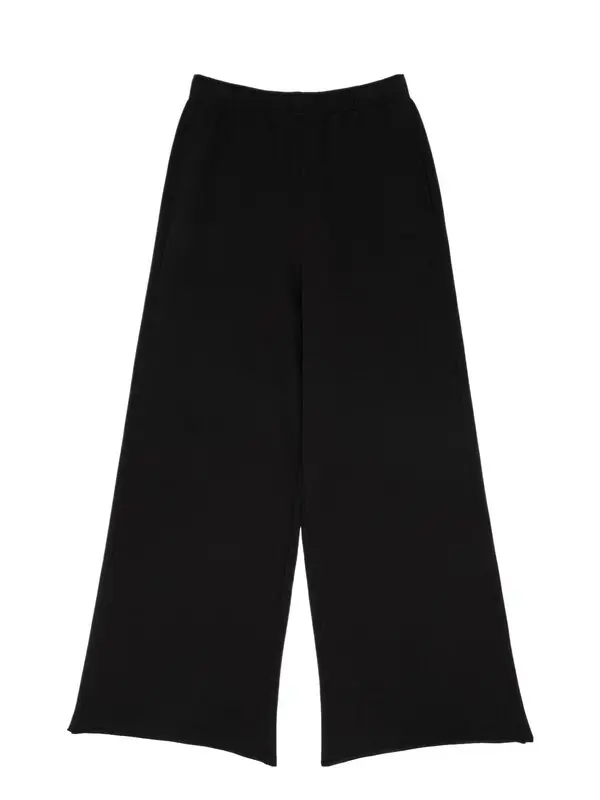 MAISON MARGIELA Wide Leg Jersey Trousers - Black