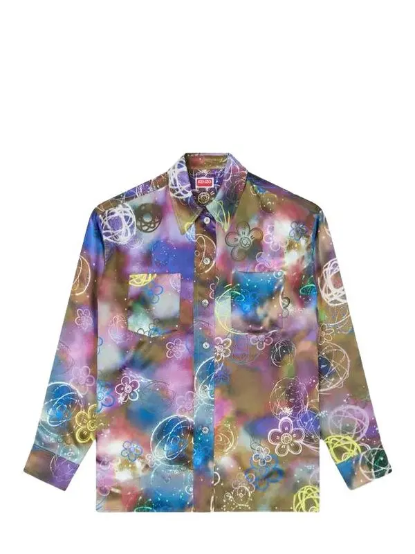 Kenzo X Futura 2000 Silk Workwear Shirt - Multicolor