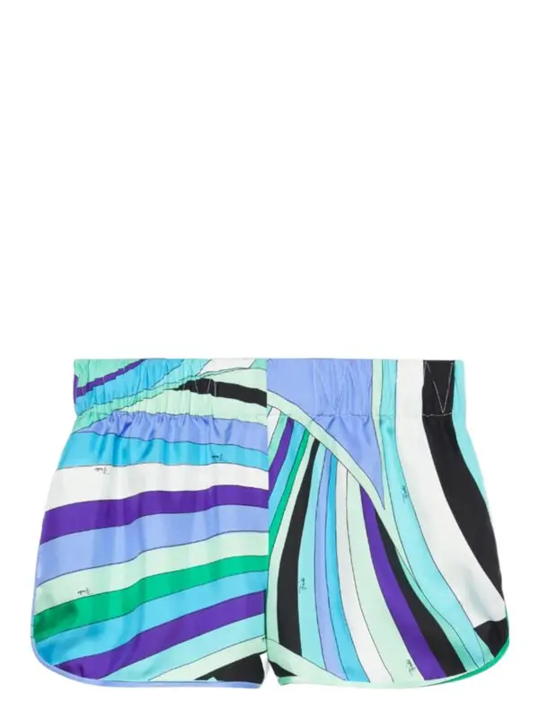 Emilio Pucci Printed Shorts - Blue