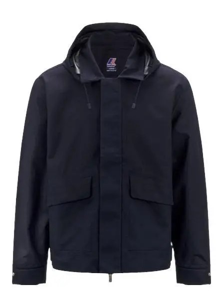 K-WAY Kaya Cotton Linen Blend Coat - Black