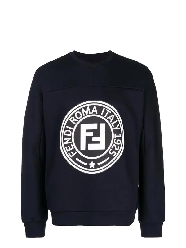 Fendi Ff Printed Hoodie - Black