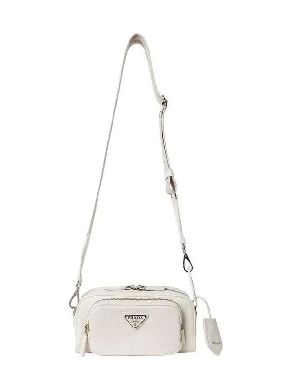 Prada Logo Shoulder Bag - White