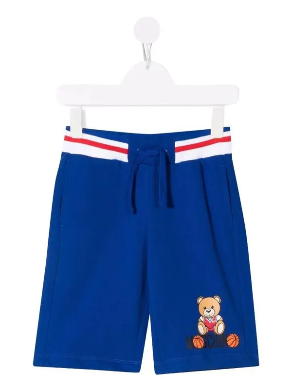 Moschino Toy Bear Print Shorts - Blue