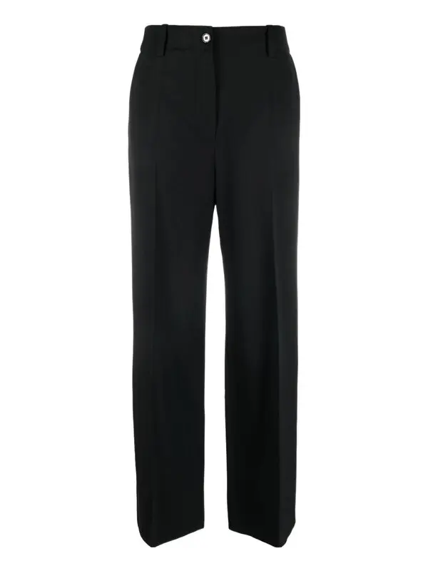 PATOU High Waisted Straight-leg Pants - Black