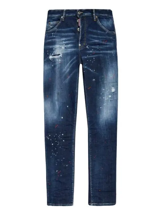 Dsquared2 Cool Guy Distressed Skinny Jeans - Blue