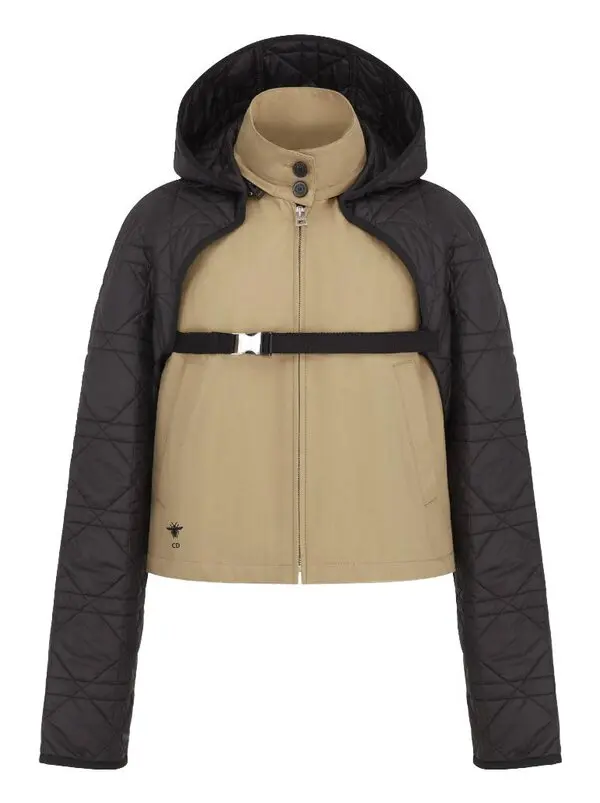 Dior 2-in-1 Peacoat With Removable Sleeves And Hood - Black