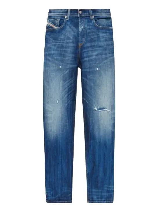 DIESEL® D-definitive Distressed Jeans - Navy Blue