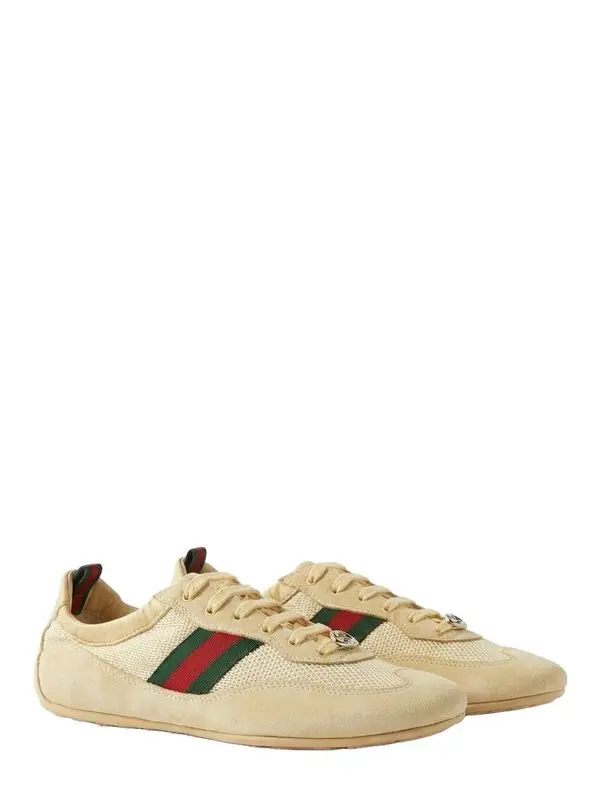 Gucci Shift Lace-up Sneakers - Light Yellow