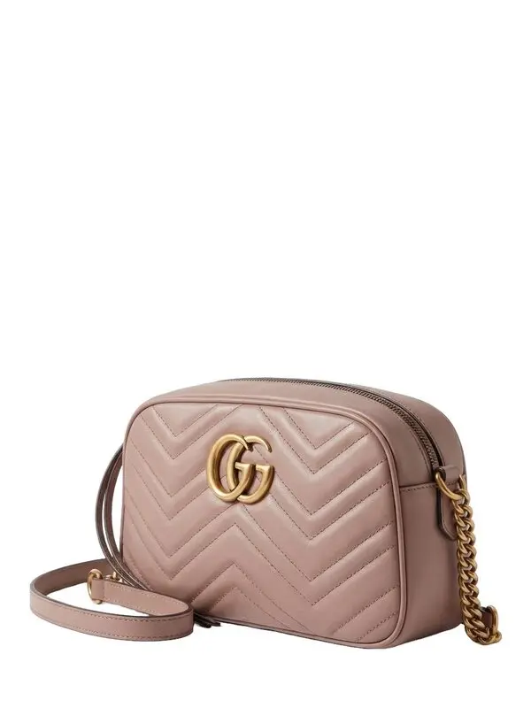 Gucci Gg Marmont Small Quilted Shoulder Bag - Brown