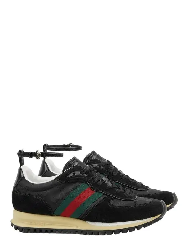 Gucci Re-motion Sneaker With Detachable Ankle Strap - Black