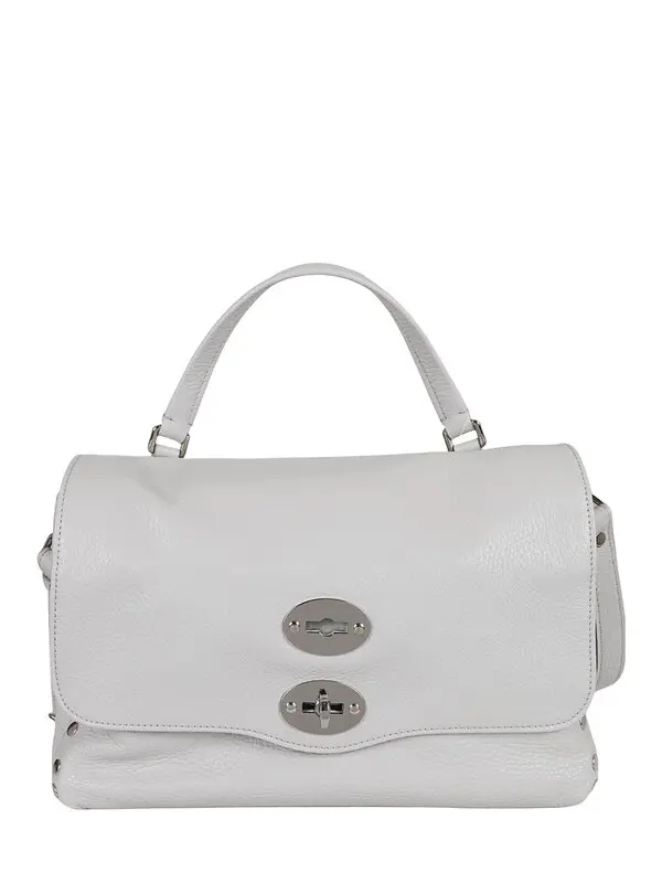 ZANELLATO Postina Twist Lock Small Tote Bag - White