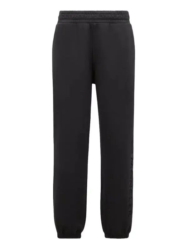 Moncler Logo Embroidered Track Trousers - Black