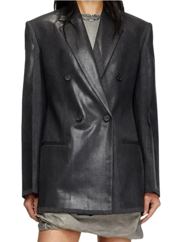 DIESEL® G-allant Double Breasted Blazer - Black