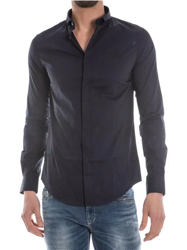 Emporio Armani Long-sleeved Shirt - Black