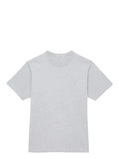 J.W.ANDERSON Jw Anderson Logo Embroidered Crewneck T-shirt - Mid Grey Melange