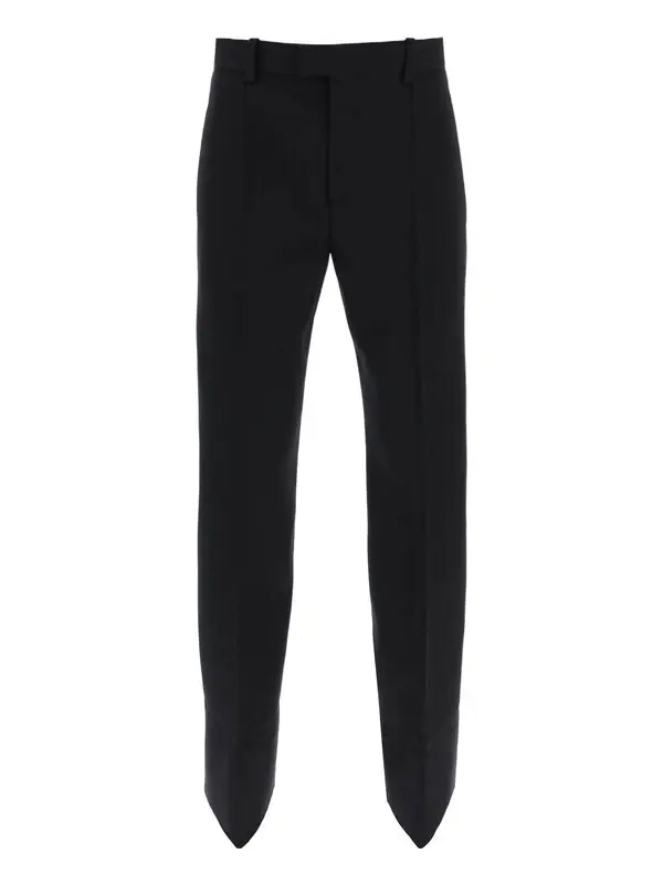 Bottega Veneta High-waisted Flared Trousers - Black