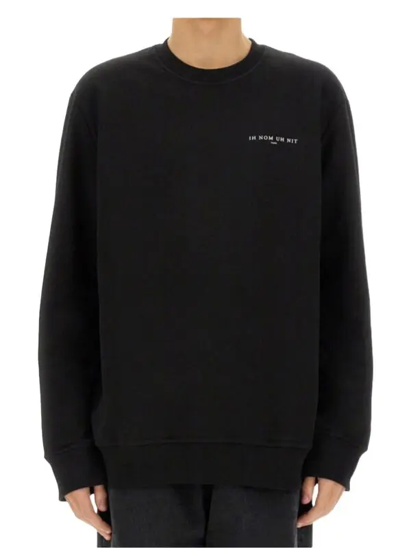 IH NOM UH NIT Crowned Mask" Crewneck Sweatshirt - Black