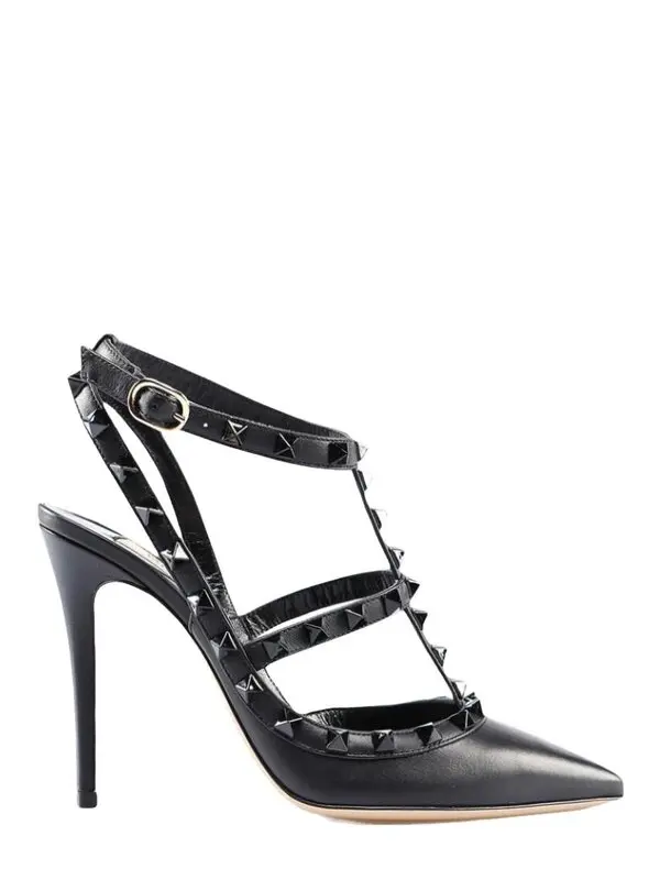 Valentino Garavani Rockstud Ankle Strap Pumps - Black